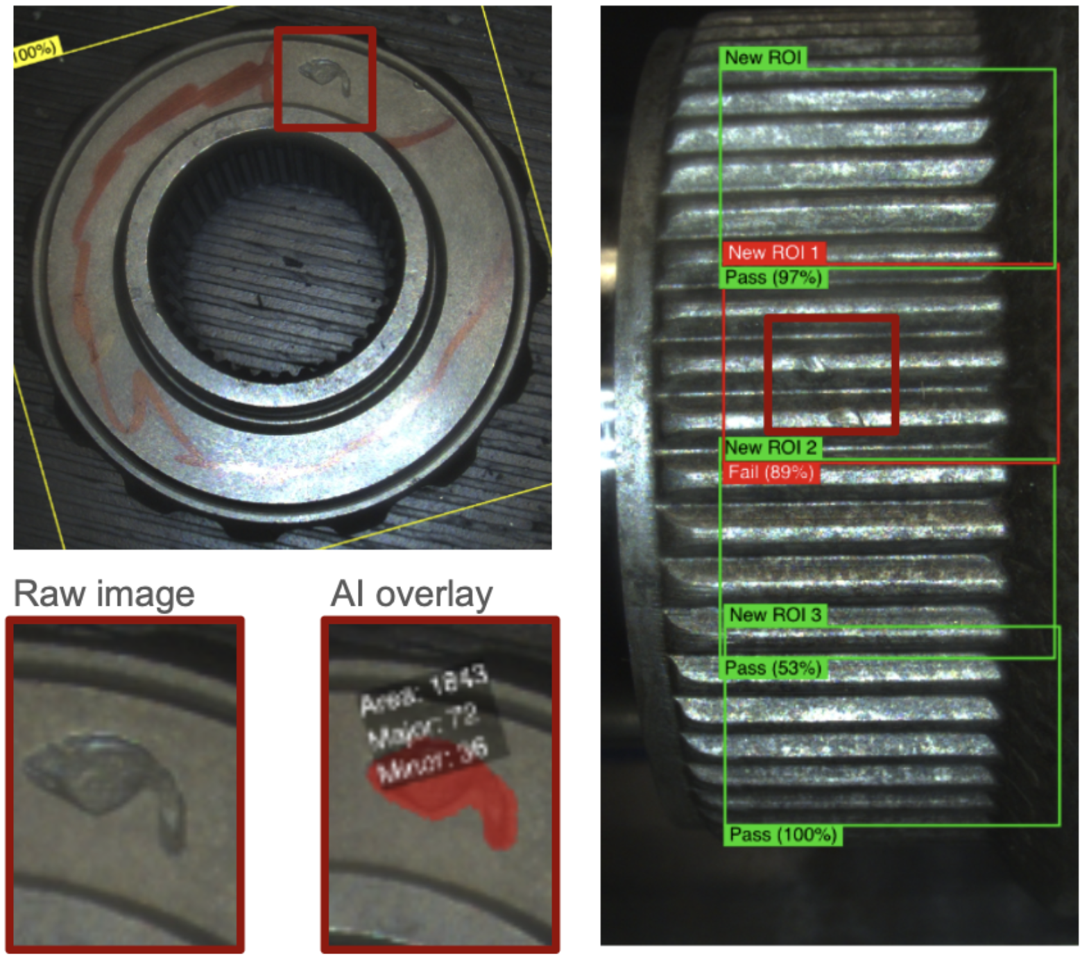 AI Vision for Gear Defect Detection in Metal Machining