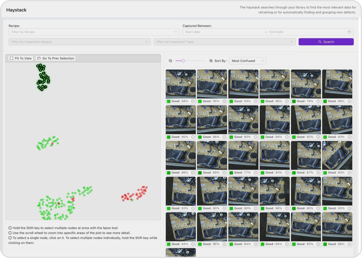 Haystack™: Continuous Model Improvement from Production